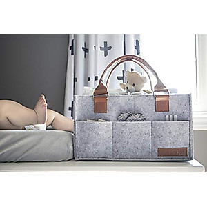 Tiny and Tot Diaper Caddy Organizer - Nursing Station Caddy, Diaper Caddie Organizer, Nappie Caddy, car Organizer, Portable Diaper Caddy, Changing Station Organizer