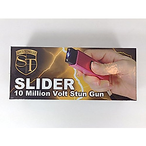 Slider 3 Million Volt Mini Stun Gun Flashlight Pink
