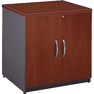 Two Door Storage Cabinet Hansen Cherry/Graphite Gray