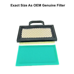 MOWFILL 2 Pack 499486 Air Filter Replace for BS 499486S, 5063, 5069, 695667, 698754 OEM Air Cleaner Cartridge with 273638 Pre Filter Fits Lawn Mower Air Cleaner Element