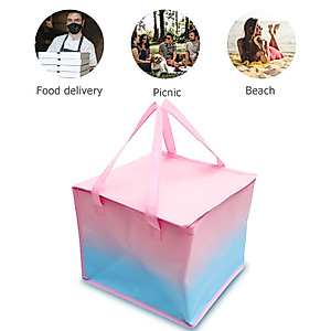 SHERCHPRY Cake Insulation Bag Insulated Shopping Bag Hot Bags Food Warmer Grocery Bag Portable Thermal Food Bag Reusable Grocery Bag Ice Bag High Capacity Non-woven Fabric