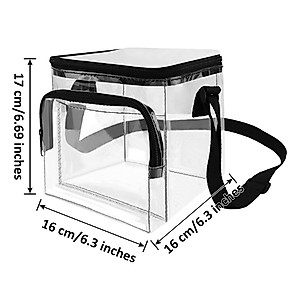 Annmore Carrying Case for Toniebox and Tonies Characters, Transparent Shoulder Bag for Kids Toniebox Starter Set, Organizer for 3-8 Years Children Toys Figures, Boys and Girls Birthday Gift