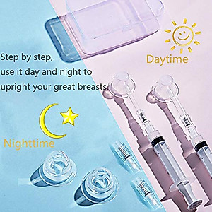 Gipizi Inverted Nipple Puller 2 PC Nipple Aspirator Corrector Women Nipple Suckers for Flat Nipples