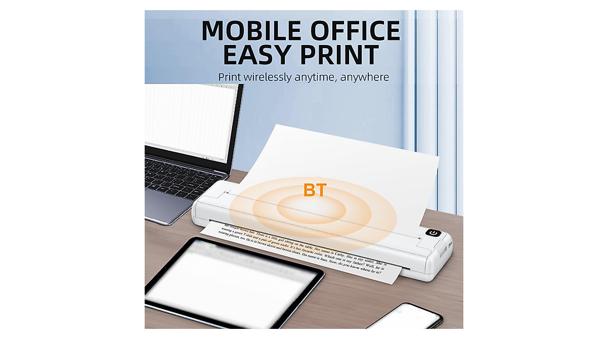 Yosoo Portable Mini Printer - Efficient Travel Companion