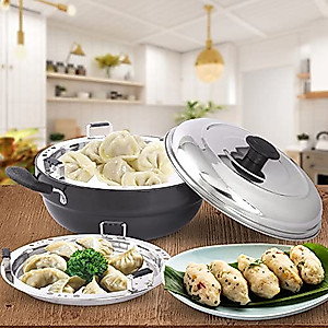 KSJONE All-in-One Hard Anodized Big Size Multi Purpose Idli Cooker and Steamer with Multi Kadai and 5 Plates 2 Idli Plates | 2 Dhokla | 1 Patra Plate