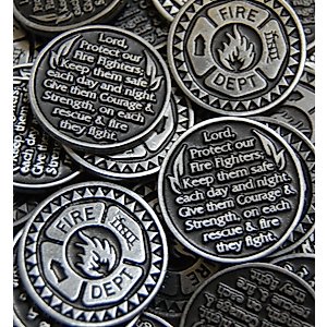 Set of 25 Firefighter Pocket Token Coins