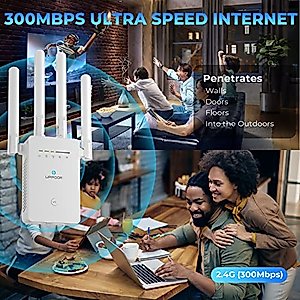 【2022 WiFi Extender】 WiFi Range Extender Signal Booster up to 9000sq.ft & 45 Devices, Internet Wi-Fi Booster and Signal Amplifier for Home, Long Range Wireless Repeater with Ethernet Port, Easy Setup
