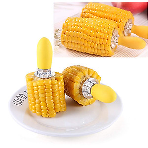 Gircss Stainless Steel Corn Holders - Corn on The Cob Skewers for BBQ Twin Prong Sweetcorn Holders Home Cooking Fork,Corn Cob Holders 8 Pack