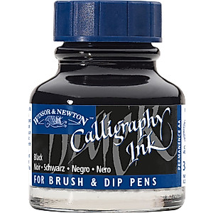 Winsor & Newton Calligraphy Ink Bottle, 30ml, Black