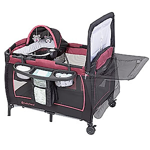 Baby Trend Lil Snooze Deluxe III for Twins,Cozy Berry