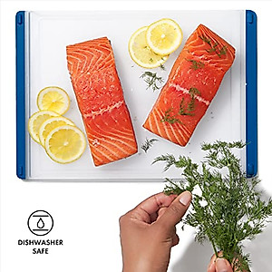 OXO Good Grips 3-Piece Plastic Everyday Cutting Board Set - Red, Green, Blue