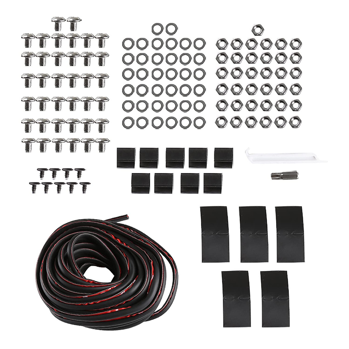 Spec-D Tuning 4PC Front + Rear Black Fender Flare Wheel Cover Compatible with 1999-2007 Ford F250 F350 F450 Super Duty