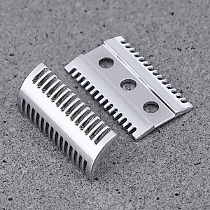 Lurrose Razor Head Replacement Manual Double Edge Razor Safety Shaving Head without Blade