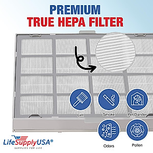 LifeSupplyUSA Complete All-in-One Replacement True HEPA Filter Cartridge Kit Compatible with Winix Ultimate 119110 Air Purifier Size 21