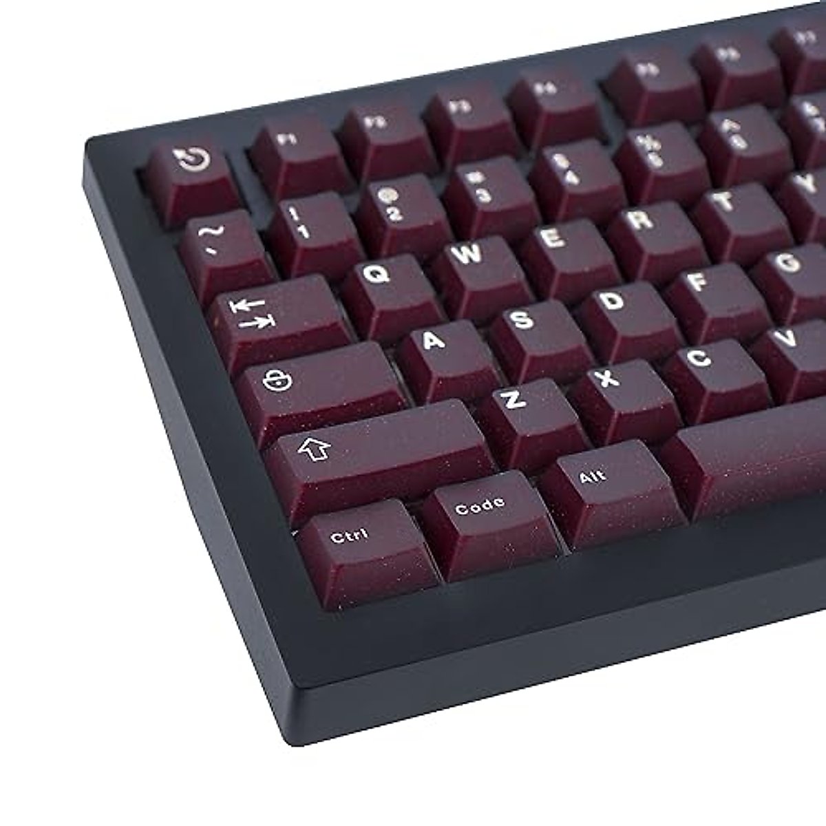 GEKUCAP Custom Keycaps, 121 Keys Red Translucent Keycaps, Double Shot ABS Keycaps, Cherry Profile Keycaps Set for Gaming Keyboard Cherry MX Switches Mechanical Keyboard 61/87/104/108 (Red)