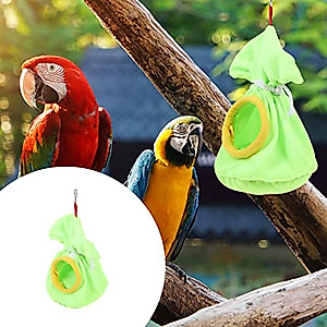 Warm Bird Hammock 2pcs Winter Warm Bird Bird Cage Bird Nesting Bag Bird Hut Bag Nest Parrot Cage Plush Finch Cage