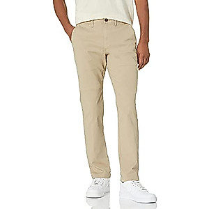Amazon Essentials Men's Skinny-Fit Casual Stretch Chino Pant, Khaki Brown, 28W x 30L