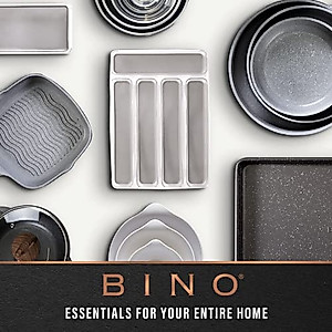 BINO 2-Pack Plastic Storage Basket, Beige - Small | Multi-Use Storage Basket | Rectangular Cabinet Organizer | Baskets for Organizing with Handles | Home & Office Organization & Container Storage