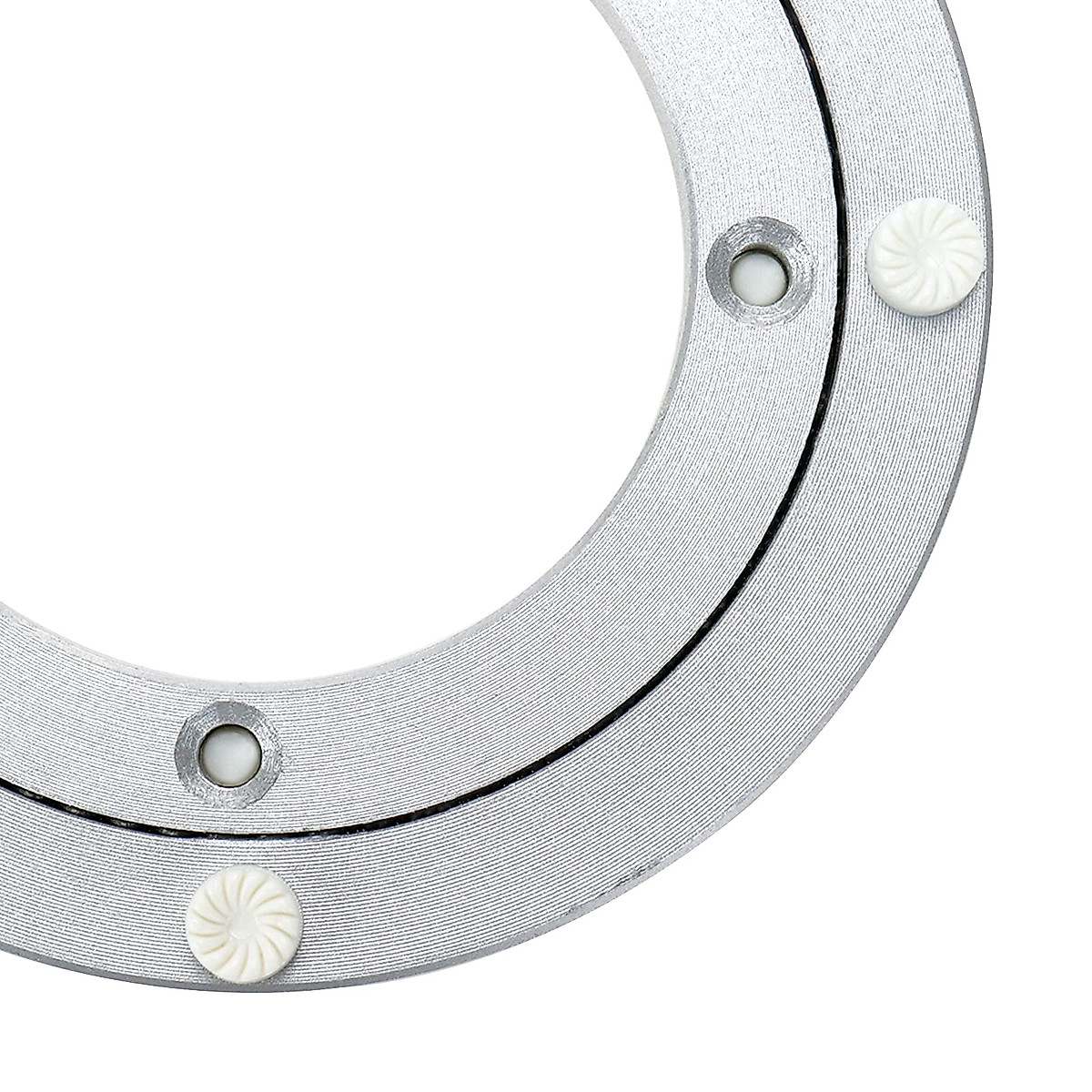HEVSTIL 5 Inch Aluminum Alloy Turntable,Heavy Duty Spinning Turntable Round Dining Table Smooth Swivel Plate Hardware Lazy Susan Bearings
