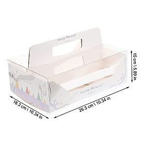 Baluue Muffin Container 10pcs Cupcake Boxes Cupcake Cake Box Mini Muffin Cake Containers Dessert Containers Mini Cupcake Packaging Containers Paper Cupcake Carrier Pie