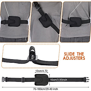 3 Pack Mic Belt with 3 Pack Neoprene Microphone Carrier Pouch Anti Dropping Strap Adjustable Detachable Microphone Case Sweat Absorbent Belt Waistband Bag for Fitness Instructor Teacher Theatre, Black