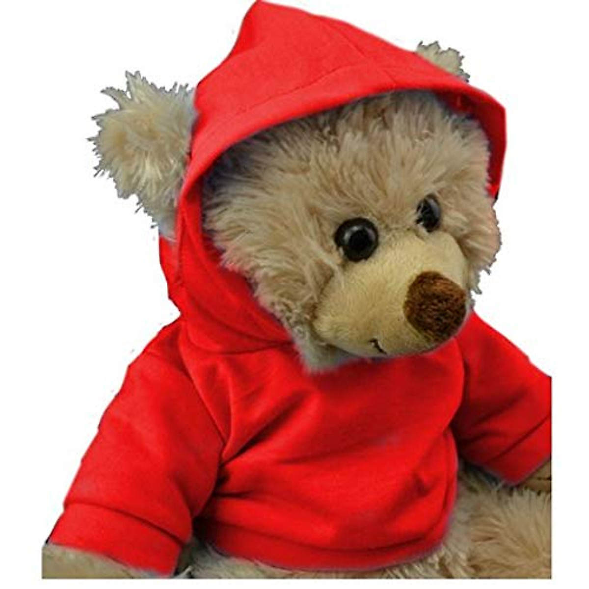 Red Hoodie Tee Teddy Bear Clothes Fits Most 14"-18" Build-a-Bear and Make Your Own Stuffed Animals