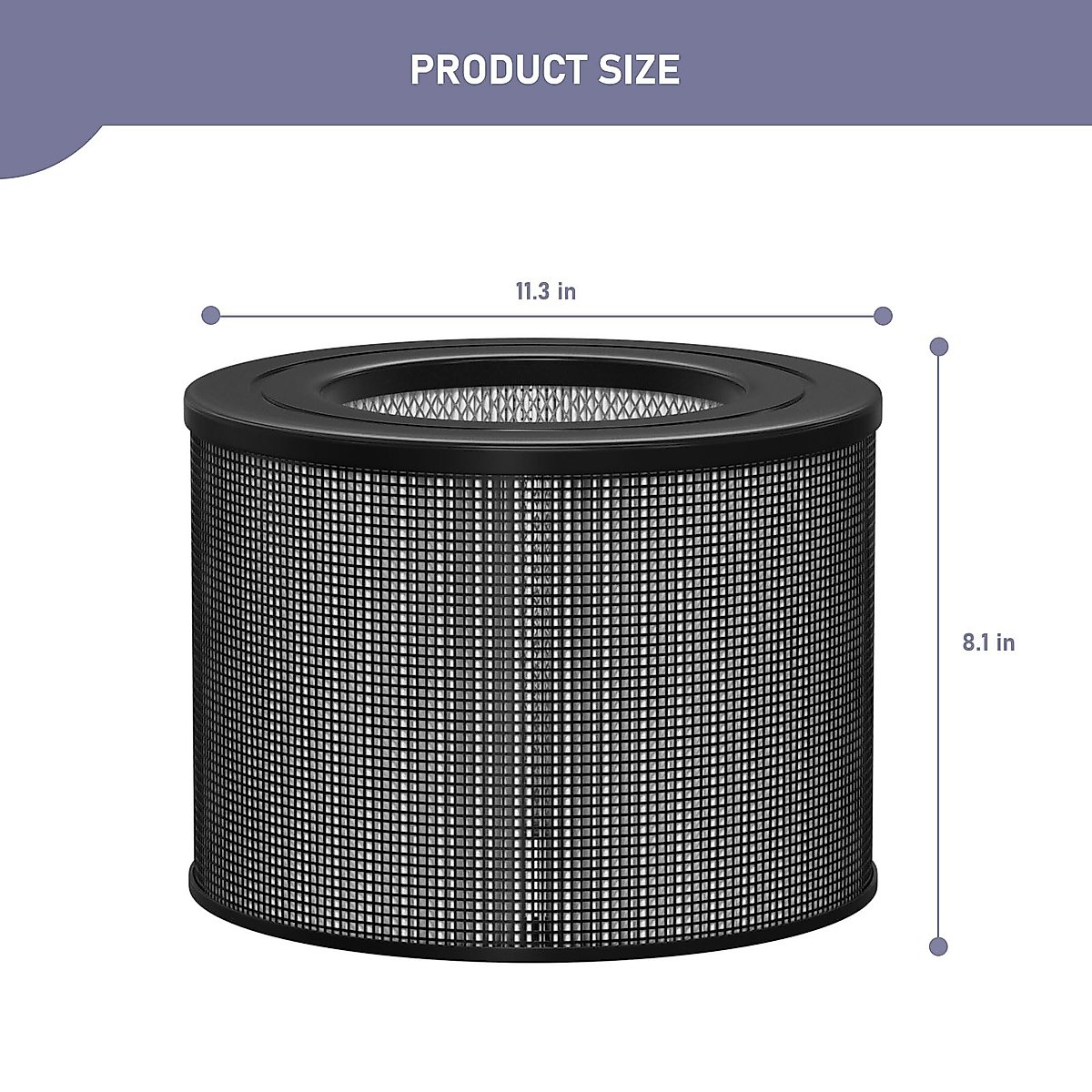 Ontheone True HEPA Filter Replacement Compatible with Filter Queen Defender 4000 7500 360 Air Cleaner Purifier, High-efficiency True HEPA Filter with 4 Activated Carbon Pre-Filter