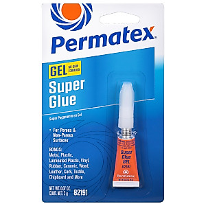 Permatex 82191 Super Glue Gel, 2 g Tube
