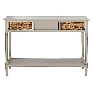 Safavieh Home Collection Christa Vintage Grey 3-Drawer Storage Console Table
