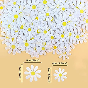 Keaziu 250PCS Daisy Confetti Flower Table Confetti Bridal Baby Shower Decorations Engagement Party Decorations
