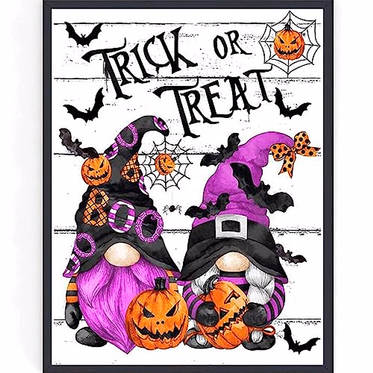 Halloween Cross Stitch Kits for Adults-Gnomes Stamped Cross Stitch Kits Needlepoint Counted Cross Stitch Kits for Beginners Adults Patterns Dimensions Embroidery Kits Arts and Crafts (11CT)