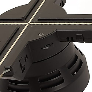 Vbestlife 3D Hologram Advertising Fan, WiFi Projector Support Mobile APP, Holographic Display Air Fan with 720 LEDs, Adjustable Video Projectors for Office Shops(Black)