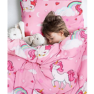 Utopia Bedding - Comforter Bedding Set with 2 Pillow Cases - 3 Piece Soft Brushed Microfiber Kids Bedding Set for Boys/Girls - Machine Washable, Unicorn, Twin