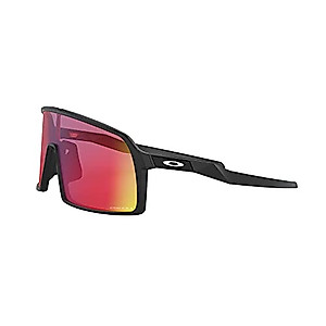 Oakley Men's OO9406 Sutro Rectangular Sunglasses, Matte Black/Prizm Road, 37 mm