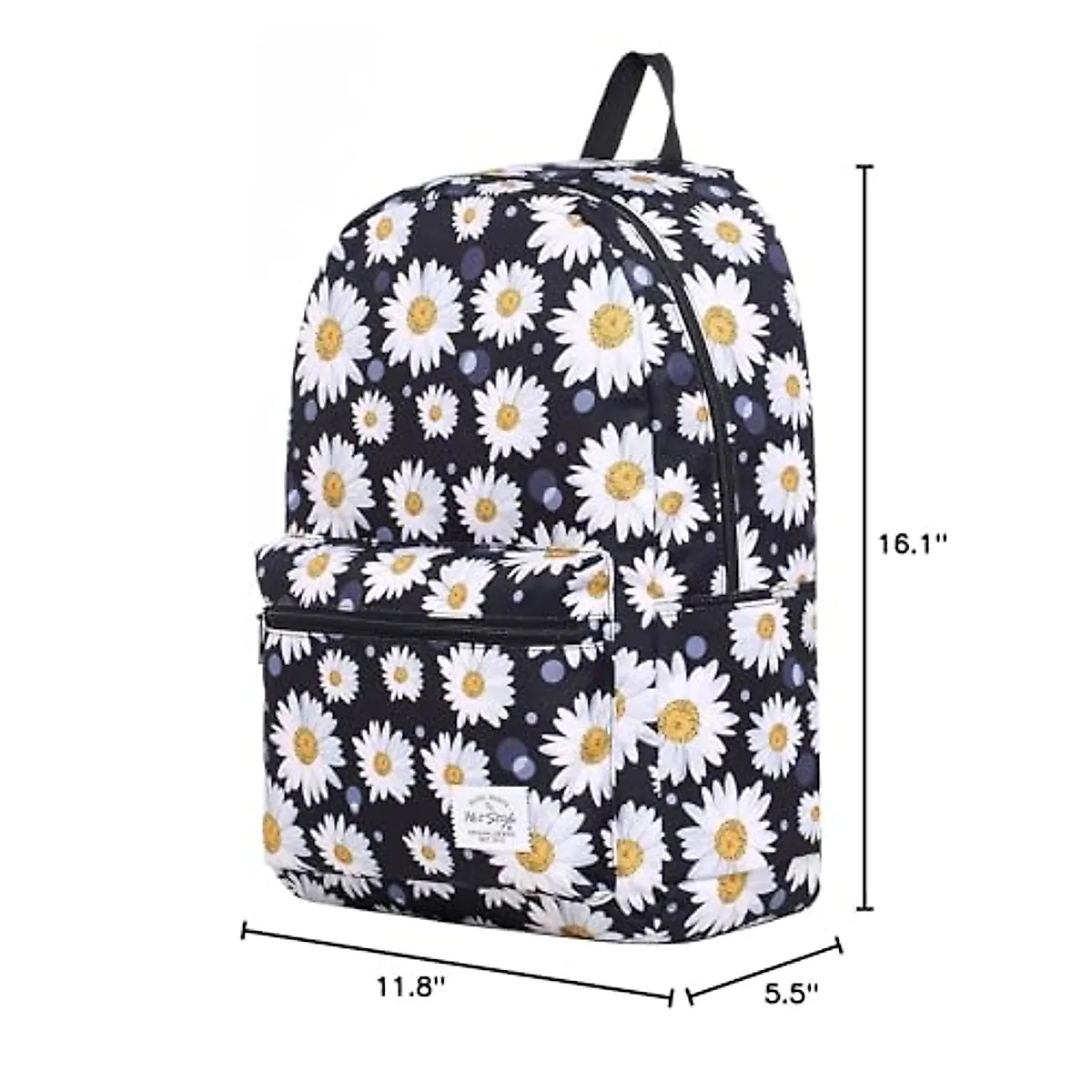 HotStyle TRENDYMAX Backpack for School Girls & Boys, Durable and Cute Bookbag with 7 Roomy Pockets, Daisies