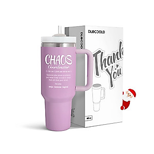 Thank You Gifts for Women, Chaos Coordinator Tumbler, Boss Lady Gifts for Women, Coworker, Mom, Manager, Teacher, Nurse, Birthday, Administrative Professional Day Gifts, 40oz Tumbler, Light Purple