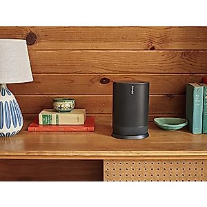 Sonos Move - Battery-powered Smart Speaker, Wi-Fi and Bluetooth with Alexa built-in - Black​​​​​​​ (Renewed)