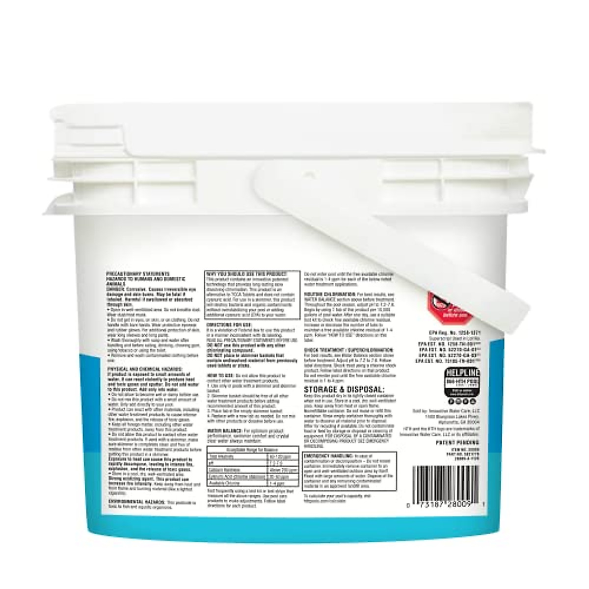 HTH Pool Care Chlorine Skimmer Tabs, Swimming Pool Chlorinating Visibly Brilliant Sanitizer, Controls Bacteria and Algae, 5.5 lbs.