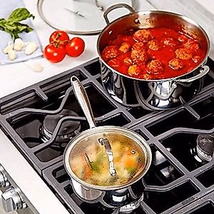 Copper Chef Titan Pan, Try Ply Stainless Steel Non-Stick Frying Pans, 7.5 QT Casserole Pan with Lid