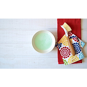 T-fal Textiles Highly Absorbent 100% Cotton Double Sided Printed Dish Cloths, 12" x 12", Set of 2, Medallion Red/Multi