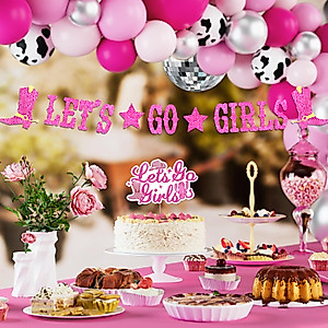 Party Inspo Last Rodeo Bachelorette Party Decorations, Cowgirl Bachelorette Party Decorations, Pink Nashville Western Lets Go Girls Bridal Shower, Fringe Curtain Balloon Banner Cake Topper