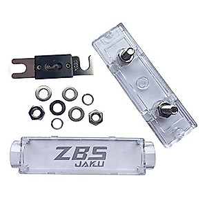 ZBSJAKU 0/2/4/8 Gauge AWG 150 Amp ANL Fuse Holder Wire Inline Fuse for Car Audio (150A) (2 Packs)