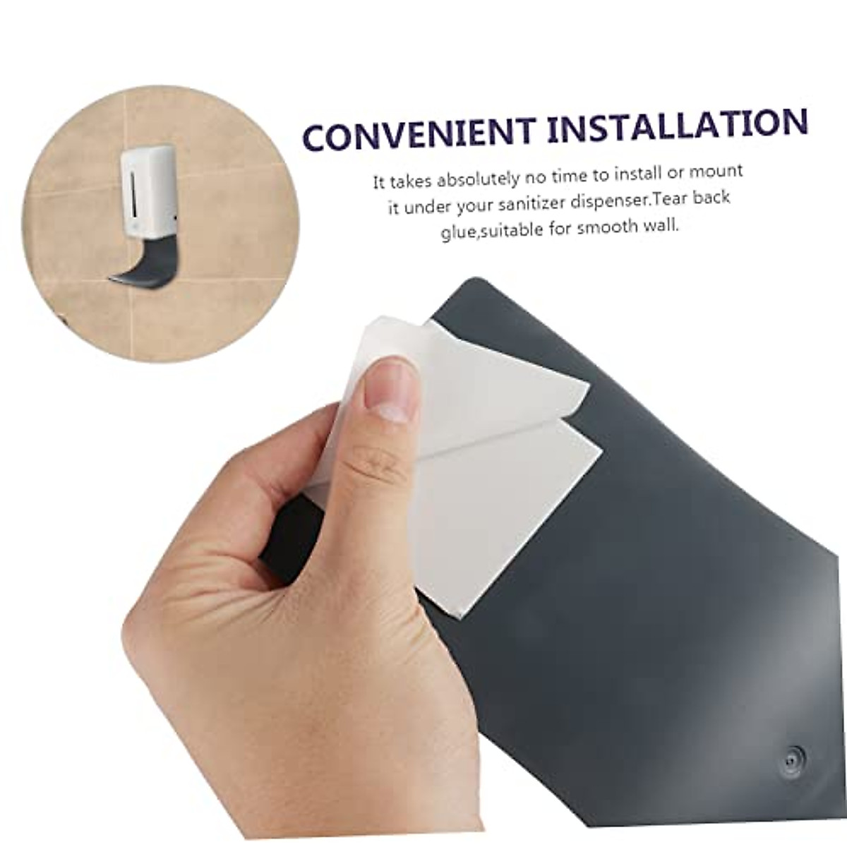 BETOOKY 1pc Water Tray Automatic Drip Tray Liquid Soap Dispenser Catch Tray Laundry Cup Bark Soap Drip Foam Hand Soap Wall-Mounted Soap Dispenser Tray Plastic Electric