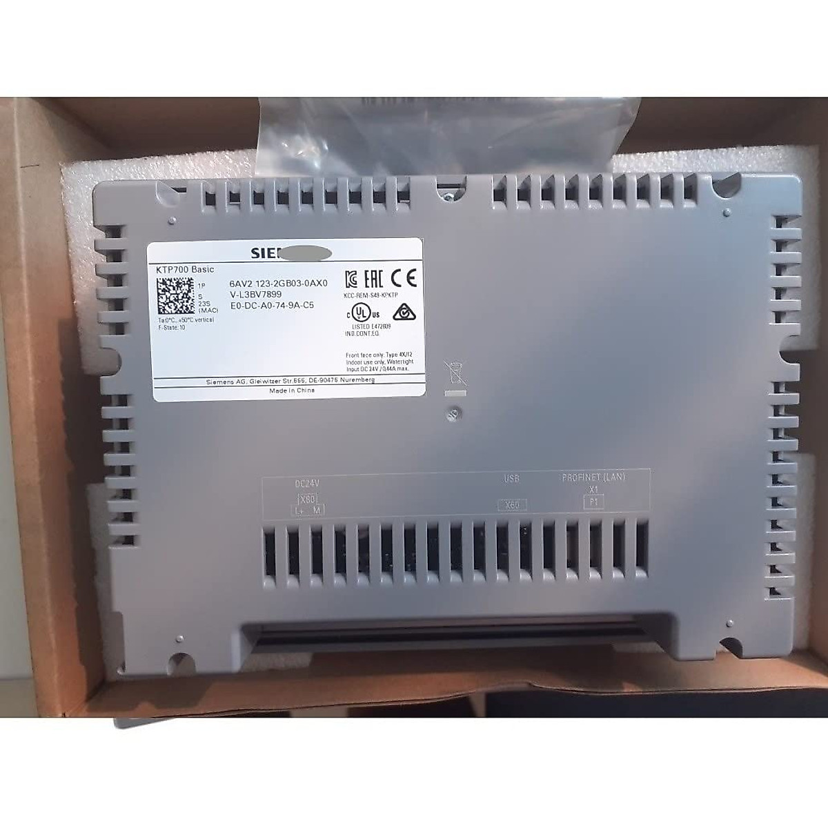 6AV2123-2GB03-0AX0 KTP700 Basic 7 Inch Touch Screen 6AV2123-2GB03-0AX0 Sealed in Box 1 Year Warranty