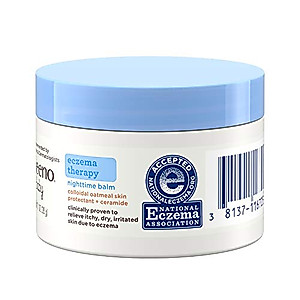 Aveeno Baby Eczema Therapy Nighttime Balm with Colloidal Oatmeal, Travel Size, 1 oz