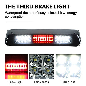 LED Third 3rd Brake Light for 04-08 Ford F150, 07-10 Explorer, 06-08 Lincoln Mark Rear Cargo Lamp High Mount Stop light
