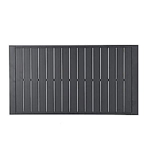 Christopher Knight Home Navan Outdoor Aluminum Sofa Set with Water Resistant Cushions, 5-Pcs Set, Dark Grey / Black