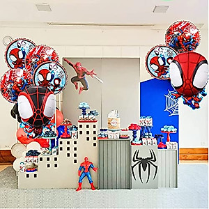 Spidey and His Amazing Friends Foil Balloons, Spidey Birthday Party Balloon Decorations