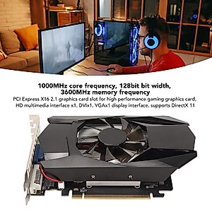 HD7670 4GB GDDR5 Graphics Card For AMD, HDMI+VGA+DVI Desktop Computer Graphics Card for DirectX 11, PCI Express X16 Video Card with Cooling Fan