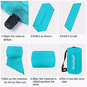 Hoybell Playard Mattress, Compatible with Regalo My Play Play Yard, Self Inflatable Comfortable with Carry Case - Blue